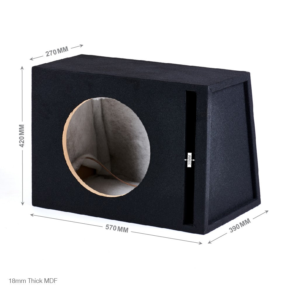In Phase BX12PL 12" Slot Ported Subwoofer Enclosure — IPI Trade
